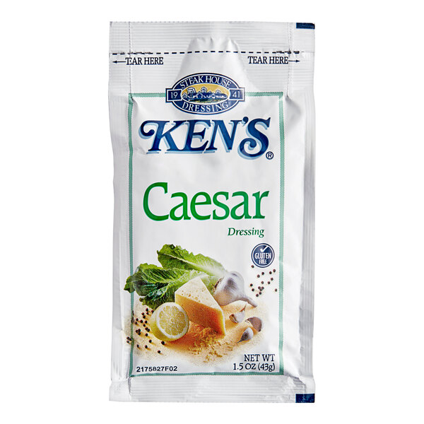 Ken's Foods Caesar Dressing 1.5 oz. Packet - 60/Case