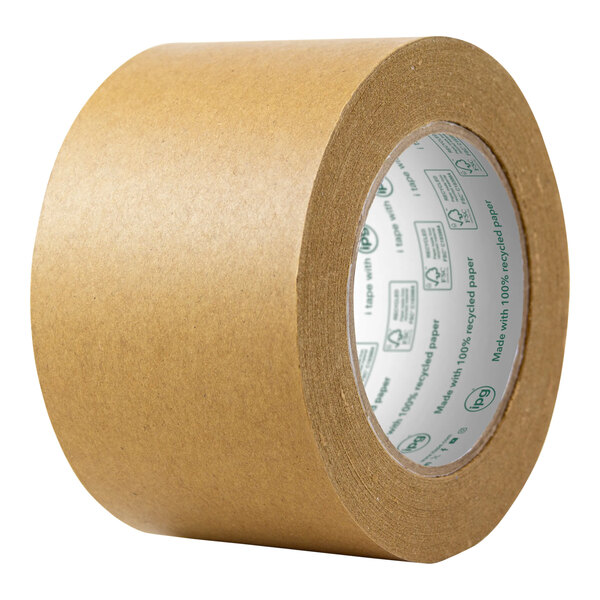 IPG 100e 2.88" x 60 1/8 Yards 100% Recycled Kraft Paper Sealing Tape ...
