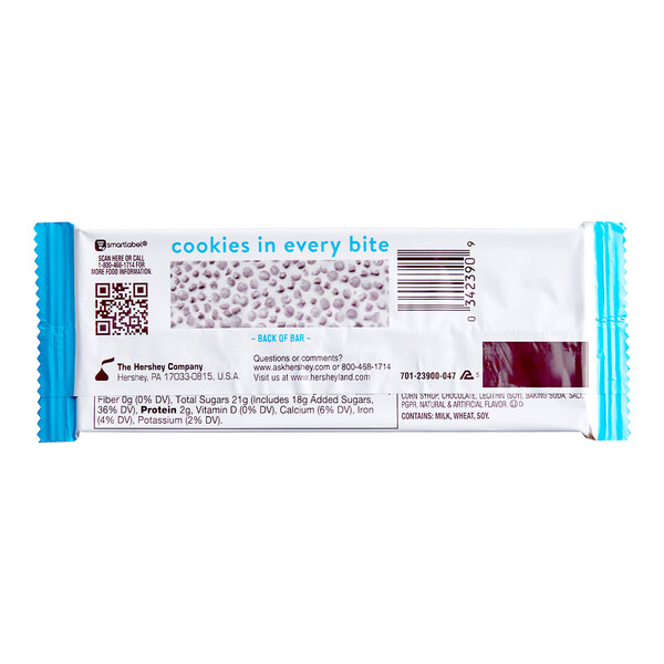 HERSHEY'S Cookies 'n' Creme Chocolate Bar 1.55 oz. - 432/Case