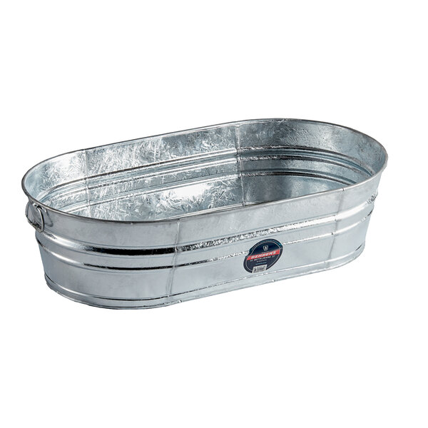 Behrens 23 3/4" x 42 3/4" x 10 1/2" Hot-Dipped Steel Oval Tub B33