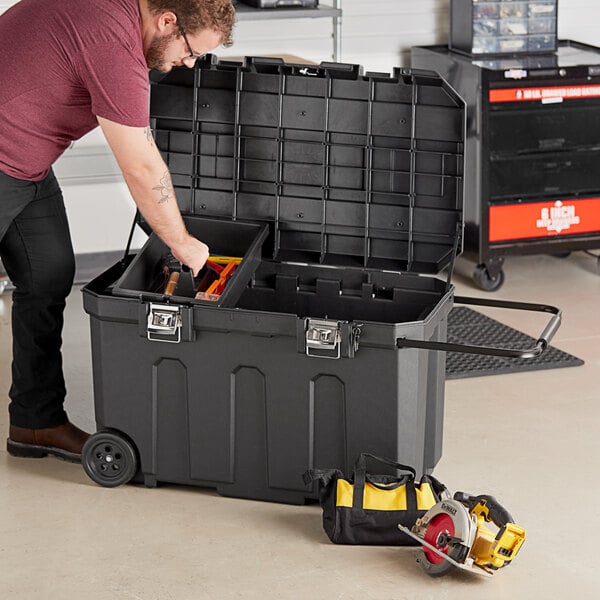 Stanley 37" x 23" x 23" 50 Gallon Black High-Density Structural Foam ...