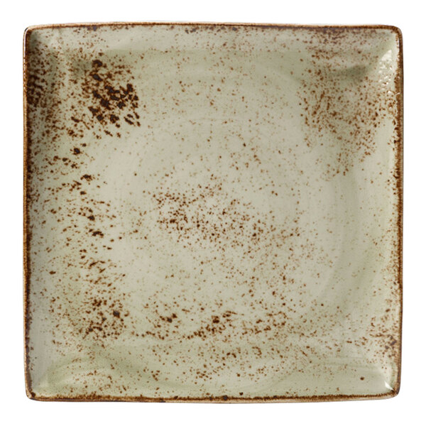 Steelite Performance Craft 10 1/2" Green Square Tray - 6/Case