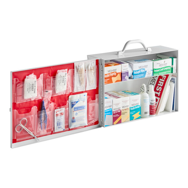 Medique 341-Piece 2-Shelf First Aid Kit Cabinet Without Medications
