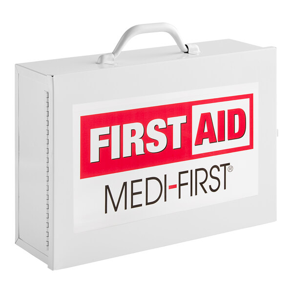 Medique 341-Piece 2-Shelf First Aid Kit Cabinet Without Medications