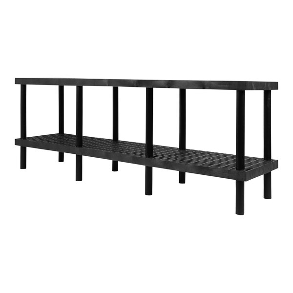 SPC Industrial Work-Bench 96" x 24" x 36" 2-Shelf Grid-Top Workbench W9624
