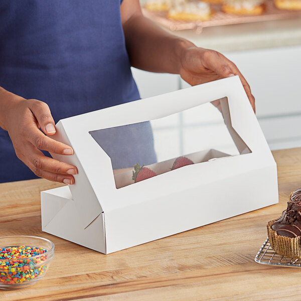 Southern Champion 12" x 5" x 2" White Automatic Window Cookie / Bakery ...