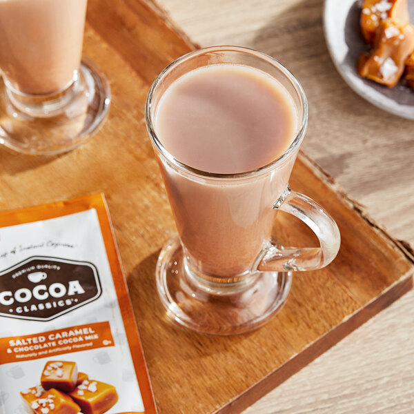 Cocoa Classics Salted Caramel and Chocolate Cocoa Mix Packet - 72/Case