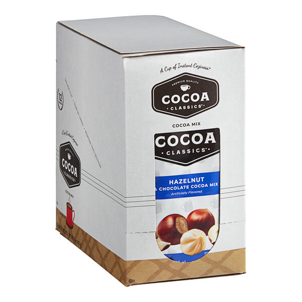 Cocoa Classics Hazelnut and Chocolate Cocoa Mix Packet - 72/Case