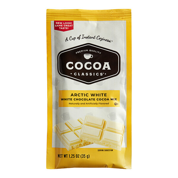 Cocoa Classics Arctic White Chocolate Cocoa Mix Packet - 72/Case