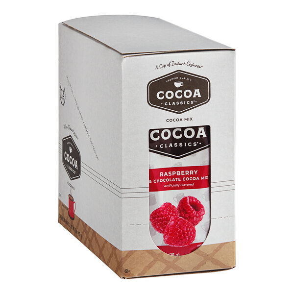 Cocoa Classics Raspberry and Chocolate Cocoa Mix Packet - 72/Case