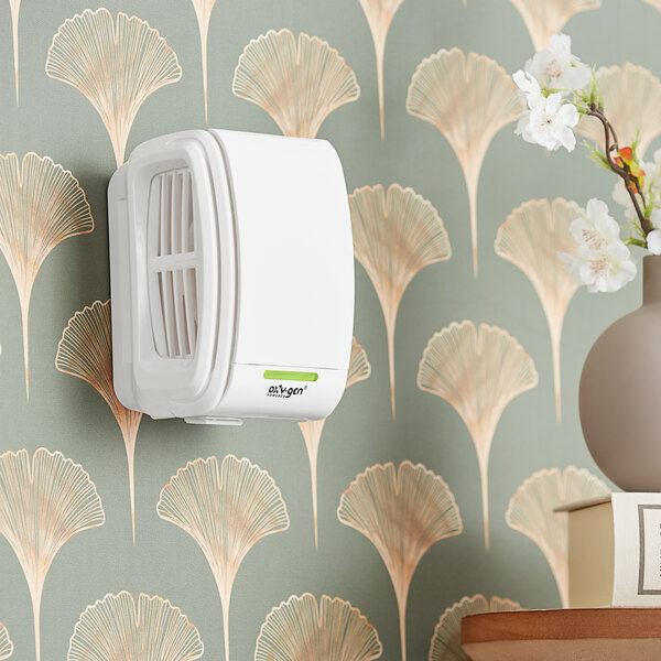 Oxy-Gen Powered Oxygen-Supreme U-301-ST-001-PB-AABB-001 White Metered Oxygen Air Freshener System