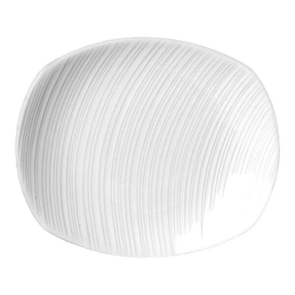 Steelite Distinction Spyro Metro 6" x 5 1/8" White Embossed Spice Plate ...