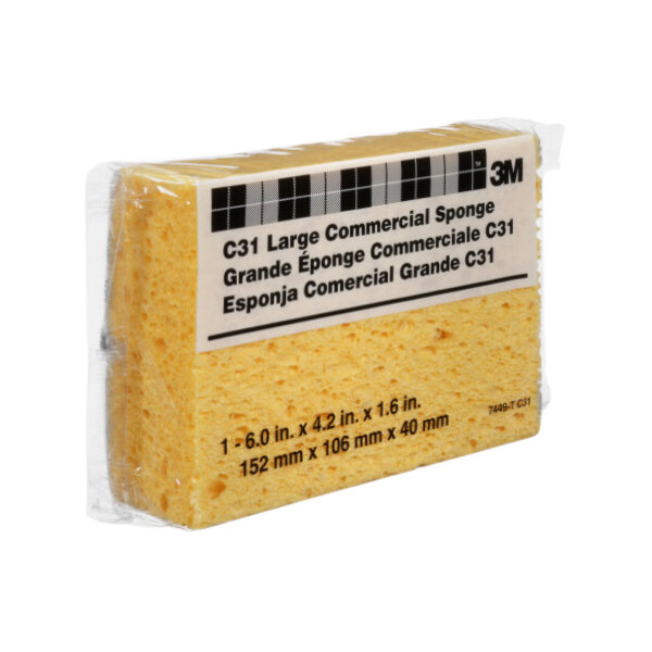 3M 7000042920 Large Commercial Cellulose Sponge - 24/Case