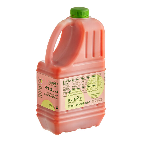 Primor Pink Guava Puree 64 fl. oz. - 3/Case