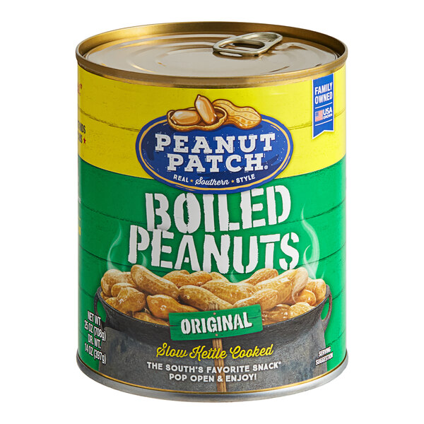 Peanut Patch Original Boiled Peanuts 25 oz. Can - 12/Case