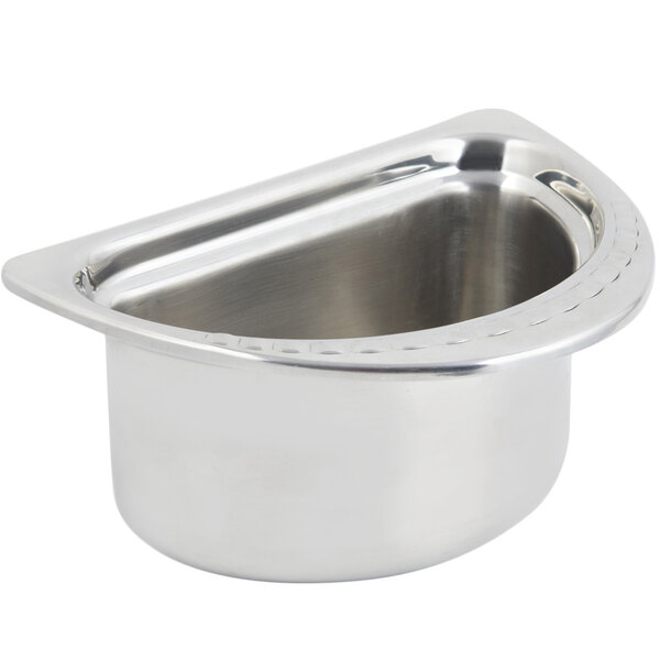 Bon Chef 5602 7" x 9" x 5" Stainless Steel 1 Qt. Half Size Arches ...