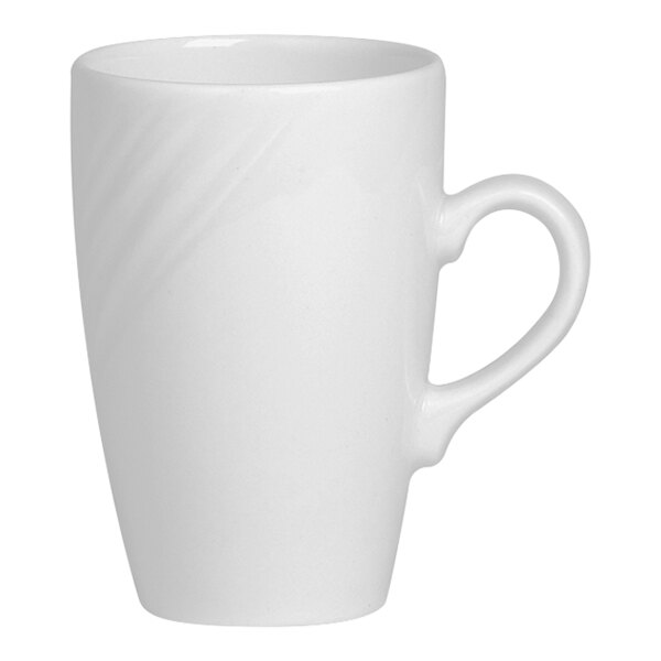 Steelite Distinction Organics 12 oz. White Embossed Mug - 24/Case