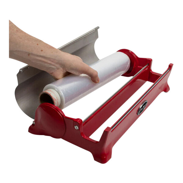 Boska The Rock 14 15/16" Red Foil Dispenser / Cutter