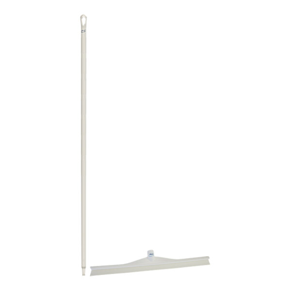 Vikan 23 5/8" White Ultra-Hygienic Single Blade Rubber Floor Squeegee ...