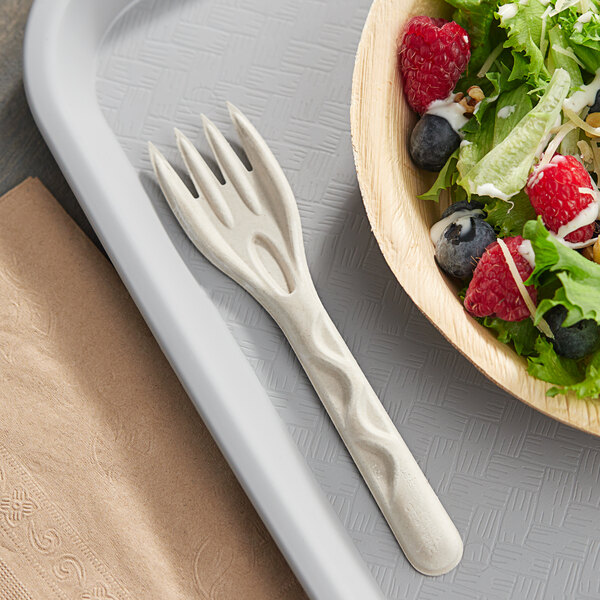 World Centric 6" Compostable Fiber Fork - 100/Pack