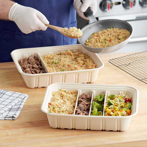 World Centric 120 oz. Compostable Fiber Adjustable Catering Pan with ...