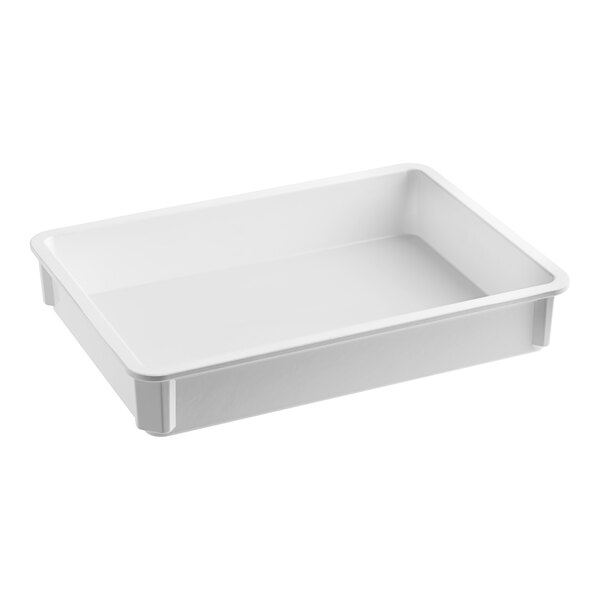 MFG Tray 17 1/2" x 12 5/8" x 3" White Fiberglass Mini Dough Proofing ...