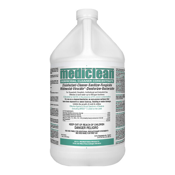 Mediclean 118224 1 Gallon / 128 oz. Concentrated Germicidal Cleaner ...