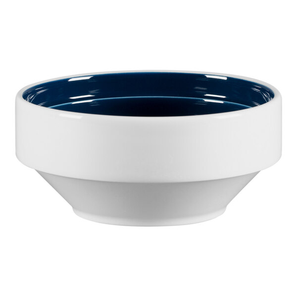 RAK Porcelain Sensate 9 oz. Blue Porcelain Bowl - 12/Case