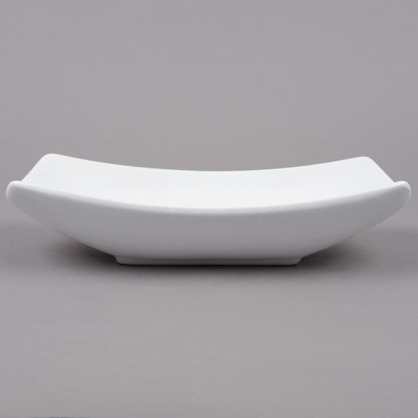 American Metalcraft Prestige SQVL712 Oval Stoneware Serving Bowl 12" x 7"
