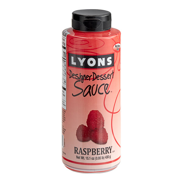 Lyons Designer Dessert Raspberry Flavoring Sauce 12 fl. oz. - 12/Case