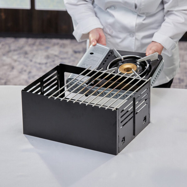 Chef Master 90278 15 1/16" x 14 1/16" x 7 1/8" Black Cold Rolled Steel ...