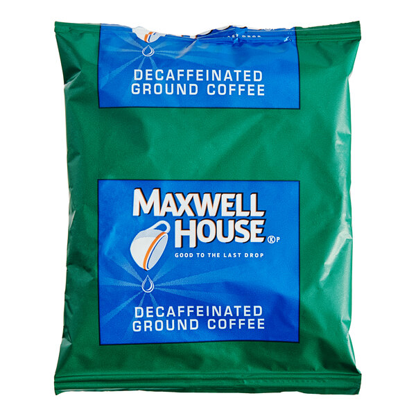 Maxwell House Original Roast Decaf 10-Cup Coffee Packet 1.5 oz. - 42/Case