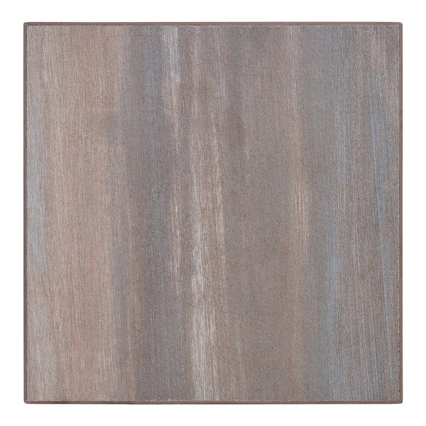 BFM Seating Relic 8" x 8" Chestnut Square 1" Thick Melamine Table Top ...