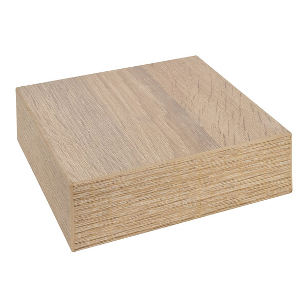 BFM Seating Midtown 6" x 6" Sawmill Oak Square Laminate Indoor Table ...