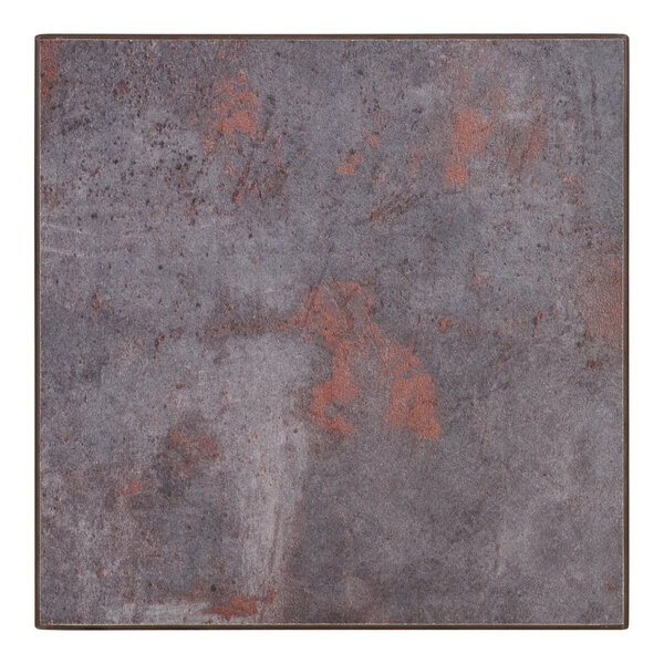 BFM Seating Relic 8" x 8" Rustic Copper Square 1" Thick Melamine Table ...