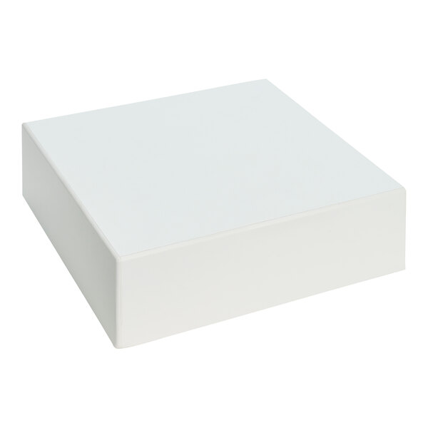 BFM Seating Midtown 6" x 6" White Square Laminate Indoor Table Top - Sample