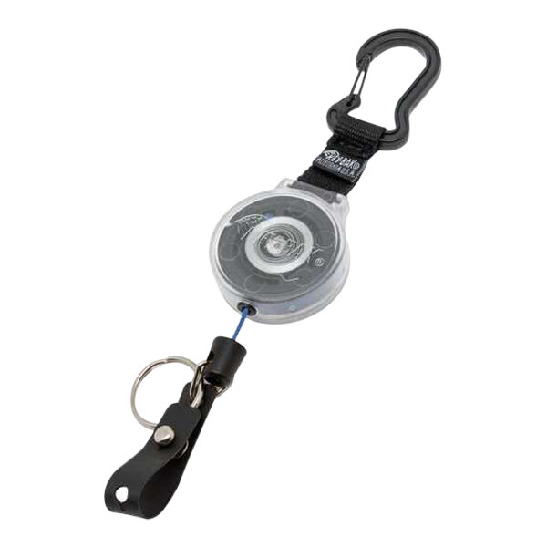 KEY-BAK Mid6 Super-Duty Clear Keychain / ID Badge Holder with Carabiner ...