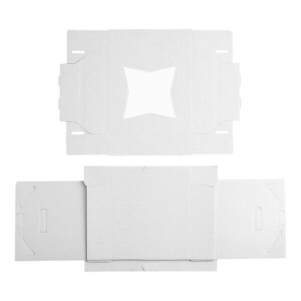 Southern Champion 10" x 10" x 12" White Cake / Bakery Box with Window ...