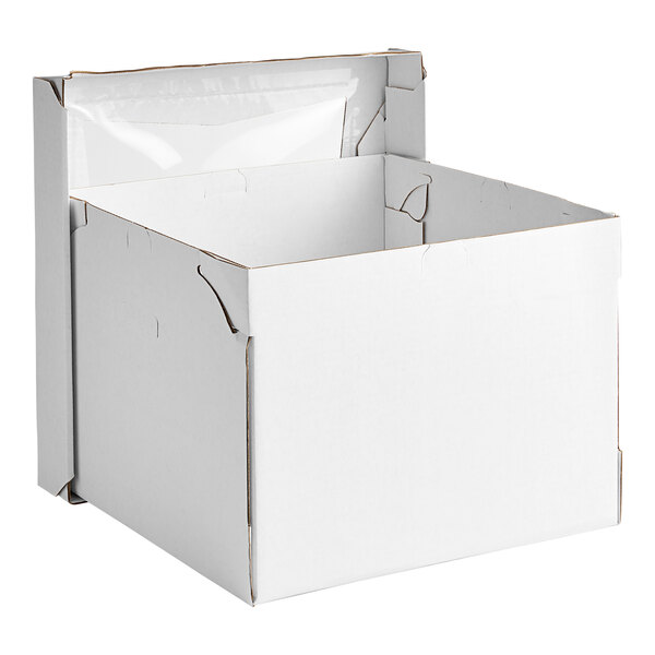 Southern Champion 16" x 16" x 12" White Cake / Bakery Box with Window ...