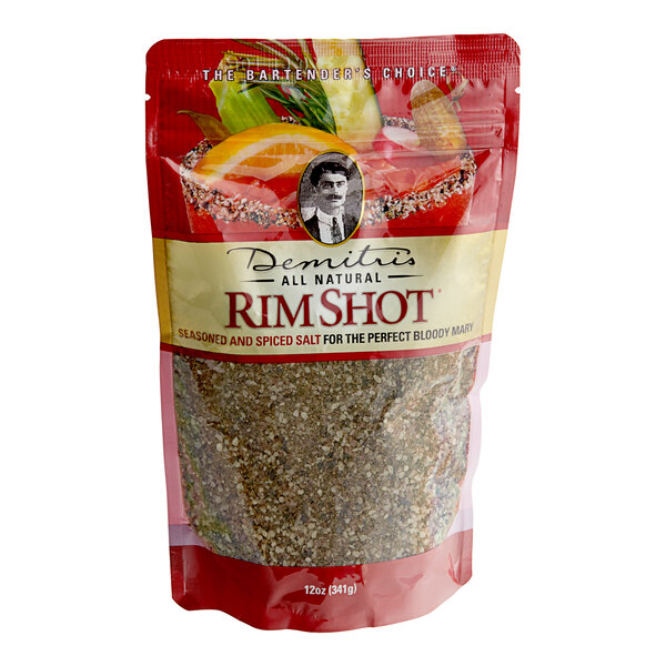 Demitri's Original Rim Shot Rimming Salt 12 oz. - 4/Case