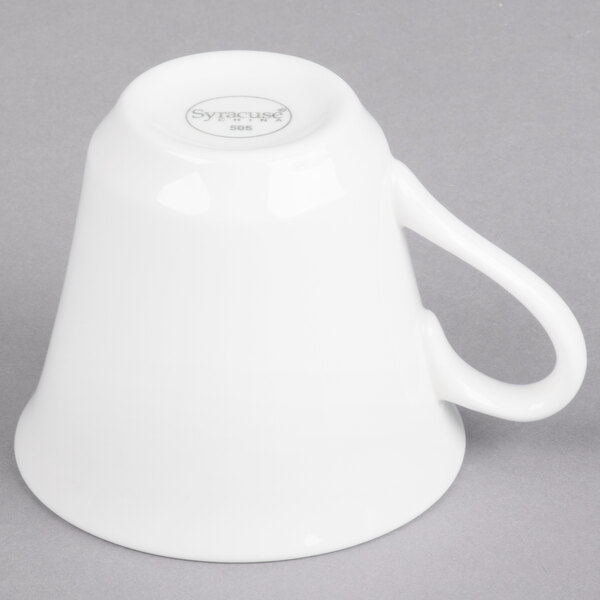 Libbey Slenda 8 oz. Royal Rideau White Porcelain Tall Tea Cup - Sample