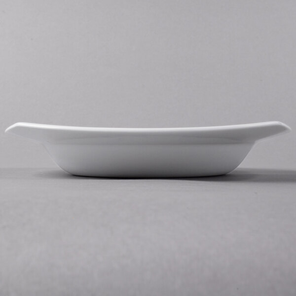 Libbey Slenda 14 oz. Royal Rideau White Square Porcelain Deep Rimmed ...