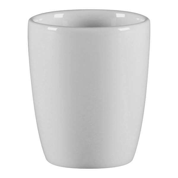 RAK Porcelain Ease 3 oz. White Handleless Porcelain Espresso Cup - 12/Case
