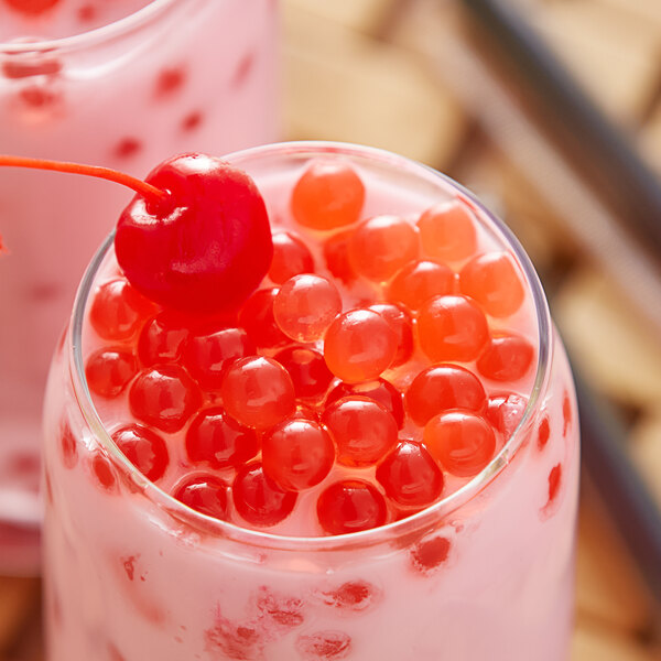 Bossen Sour Cherry Bursting Boba 7.04 lb. - 4/Case