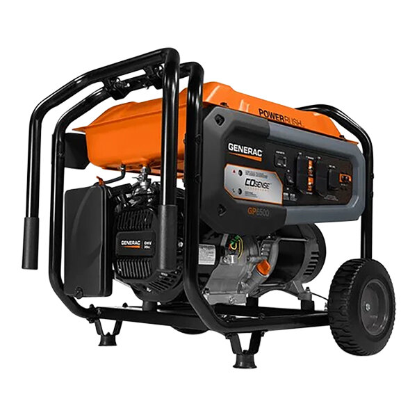 Generac GP Series GP6500E Gasoline-Powered Portable Generator with ...