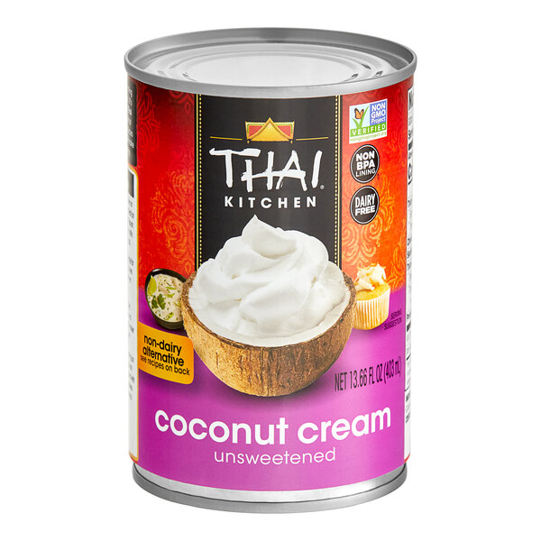 THAI Kitchen Unsweetened Coconut Cream 13.66 fl. oz. - 6/Case