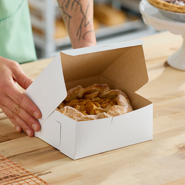 Southern Champion 7" x 7" x 3" White Pie / Bakery Box - 250/Case
