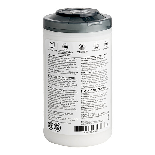 Sani Professional 7 1/2" x 5 3/8" 200-Count Alcohol-Free Disinfecting ...