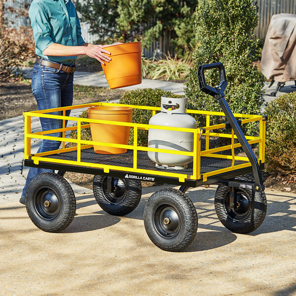 Gorilla 1,500 lb. Heavy-Duty Steel Utility Cart GCG-3452