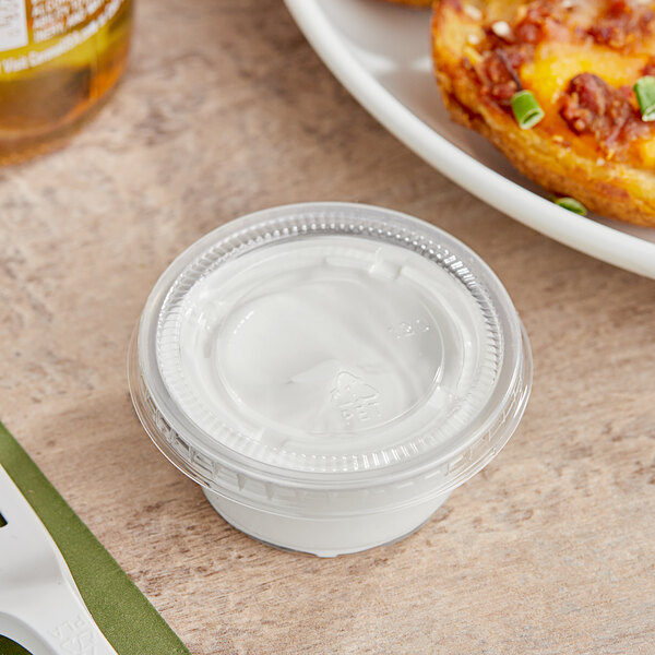 Choice 2 oz. Clear Plastic Souffle Cup / Portion Cup with PET Plastic ...